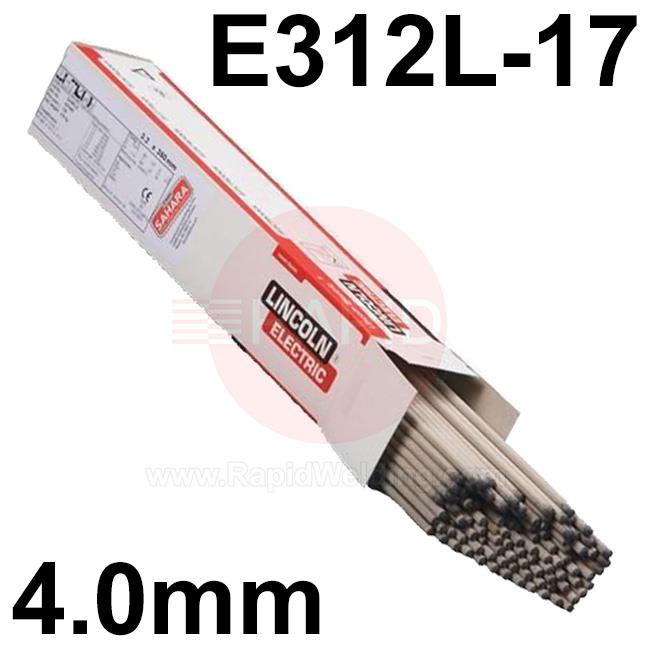 Buy Lincoln Limarosta 312 Stainless Electrodes, 4.0mm dia x 350mm long ...