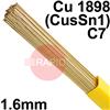 SIFSILCOPPER No 985 Copper Tig Wire, 1.6mm Diameter x 1000mm Cut ...