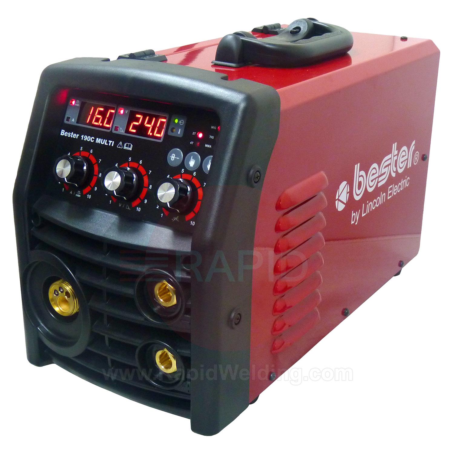 Buy Lincoln Bester 190C Multi Process Inverter Welder Package, with MIG ...